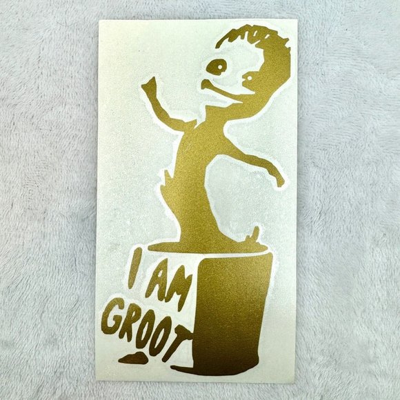 Marvel | Art | Marvel Groot 625 Vinyl Car Decal I Am Groot Guardians Of ...